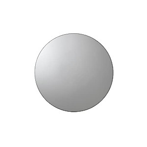 Croydex Severn Stainless Steel Circular Medicine Cabinet with Over Hanging Mirror Door, 19.7 x 19.7 x 3.9 In.