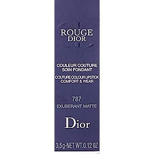 Christian Dior Rouge Dior Couture Colour Comfort and Wear Lipstick, 787 Exuberant Matte, 0.12 Ounce
