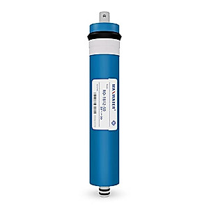 Max Water 50 GPD Membrane Reverse Osmosis Water Filter Replacement Universal RO Drinking Water System Fits Under Sink (1 pack)