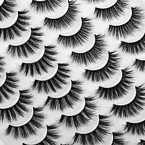 20 Pairs Lashes Wispy Eyelashes 4 Styles False Eyelashes 3D Faux Mink Lashes Wholesale Bulk Natural Fake Eyelashes Dramatic Long Eyelashes by Calphdiar