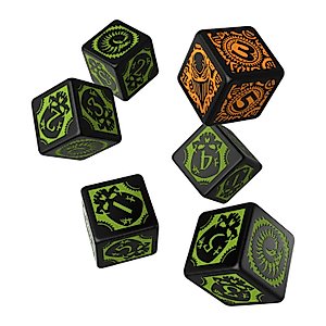 Q WORKSHOP Warmachine Cryx Faction RPG Dice Set 6 x D6