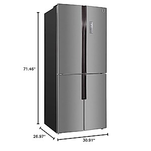 RCA RFR1500 Refrigerator, 15 cu ft, Stainless