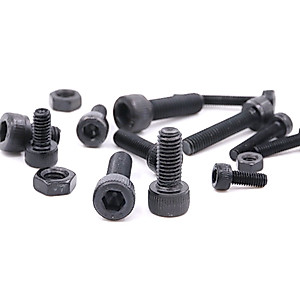 Hilitchi 510-Pcs M3 M4 M5 Alloy Steel Socket Cap Screws Hex Head Bolt Nuts Assortment Kit - 12.9 Grade Alloy Steel (Hex Socket)