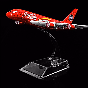 24-Hours Coca Aerospace A380 Alloy Flying Model Aircraft Child Birthday Gift Plane Models chiristmas Gift 1:400
