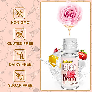 Food Flavoring Oil, 18 Flavors 100% Pure Natural Extract Liquid Oil - Water & Oil Soluble - Concentrated Candy Flavoring for Lip Balm, Baking, Drinks, Cooking, Soap - .25 Fl Oz (6 ml) Bottles