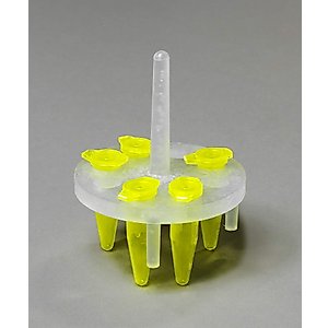 SP Bel-Art ProCulture Round Microcentrifuge Floating Bubble Rack; For 1.5ml Tubes, 8 Places, Fits in 400ml Beakers (F18875-0400)