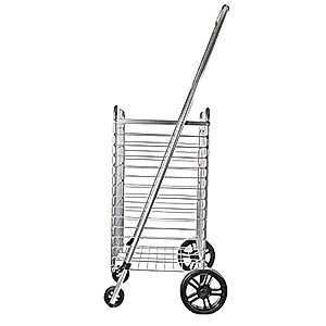 Faucet Queens 4 N Shop Cart Pop On Wheels for Quick Assembly, Silver