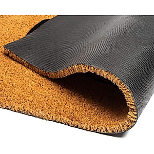 Juvale Natural Coir Welcome Door Mat, Hey There Pumpkin Fall Decor(30 x 17 in)