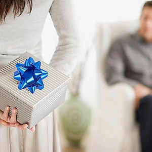 100Pcs Small Star Bows for Gift Wrapping and Presents,Multiple coClour Christmas Bows,for Parties, Birthdays, Weddings or Other Holidays. (style1)