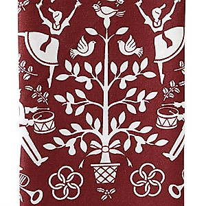 SKL Home Vern Yip Christmas Carol Napkin Set, Red 4 Piece
