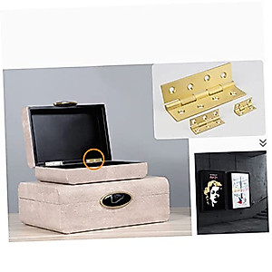 Housoutil 12 PCS Heavy Duty Hinges Door Hinges Spring Hinge Cabinet Hinges Brass Hinges Bearing Cabinet Hinge Hinges for Door Interior Hinges Wooden Box Silent Door Jewelry Box Copper Door