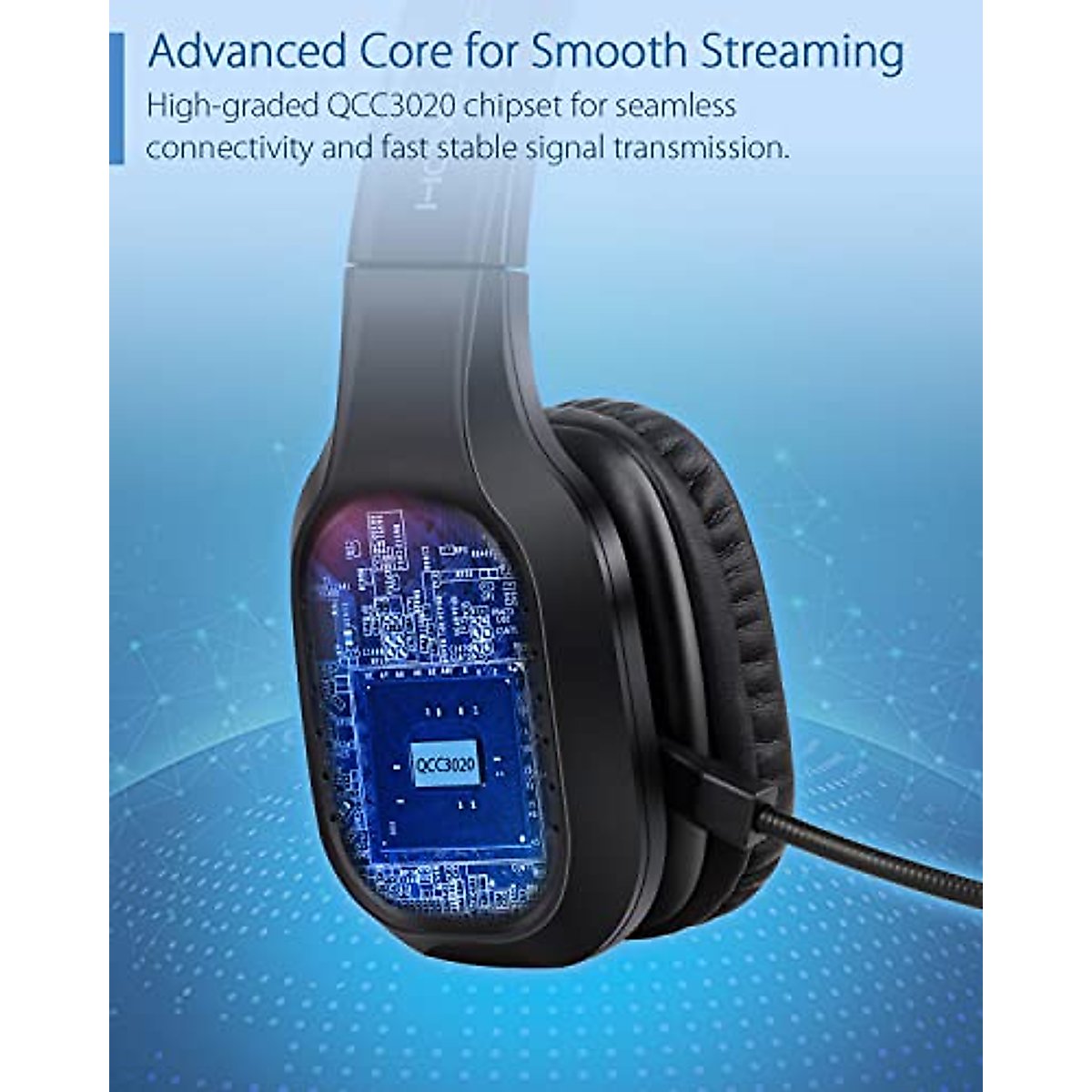 HomeSpot JM100 Trucker Bluetooth Headset with AI Noise Canceling, Wireless Headset with Rotatable Microphone and Big Mute Button, 34 Hrs Talk Time for Trucking, Home Office, Call Center