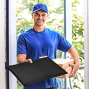 Fuxury 40 Pack Bubble Mailers 10.5x16 Inch, Self Seal Padded Envelopes Waterproof Mailing Envelopes Bubble Padded, Cushioning Padded Mailers, Bubble Bags for Packaging, Small Business Large #5, Black