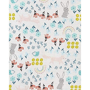 Simple Joys by Carter's Baby Girls' 5-Pack Long-Sleeve Bodysuit, Dots/Floral/Hearts/Owl, Preemie