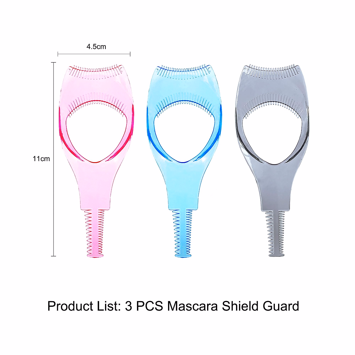 Mascara Shield Guard YASNAI 3PCS Lash Guard Eyelash Applicator Mascara Guard 3 in 1 Upper Lower Mascara Applicator Tool Lash Buddy