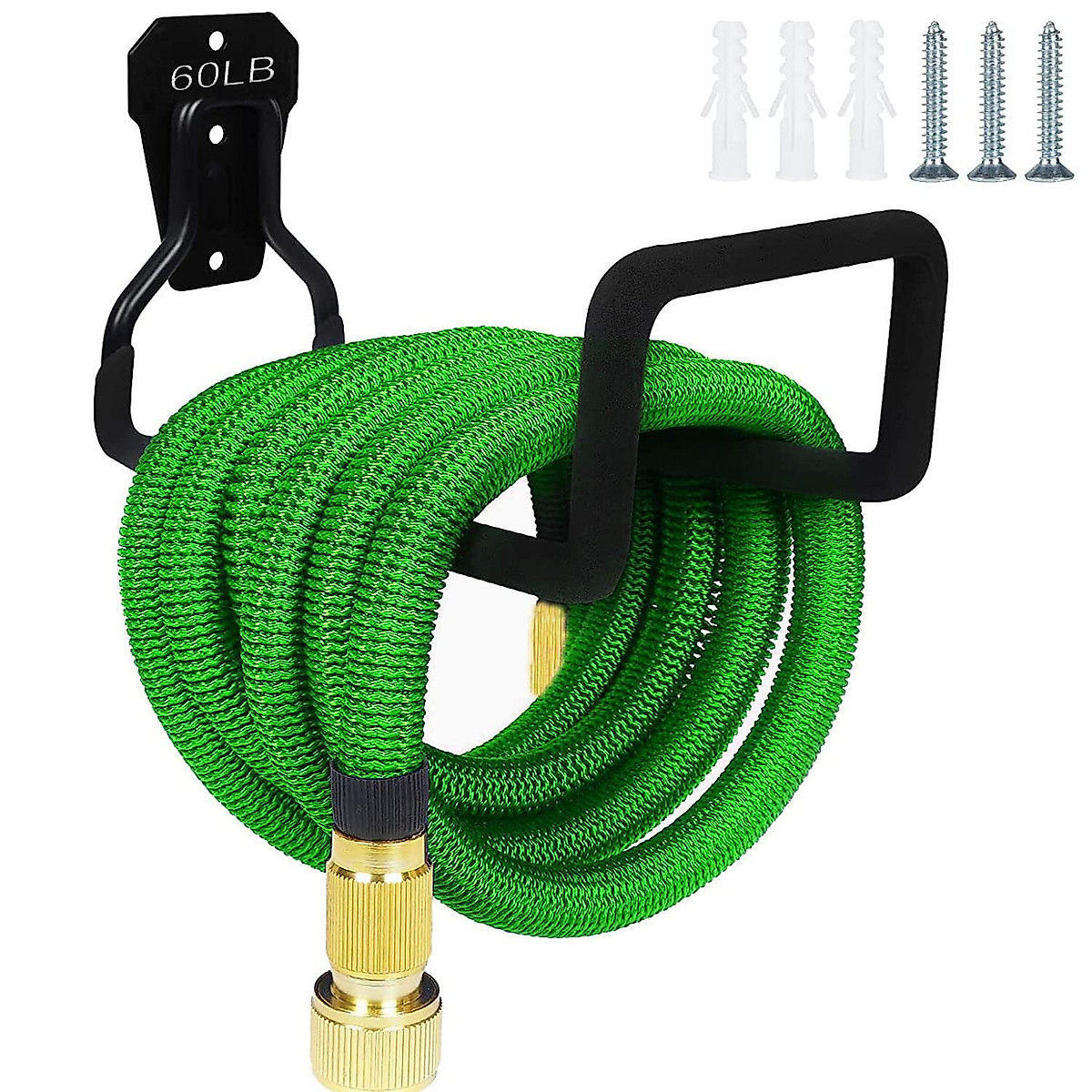 BEIIMPKLU Garden Hose Holder - Heavy Duty Hose Hanger Wall Mount, Water Hose Holder for Outside Yard, Metal Hose Hooks For Garden Hose, Extension Hose