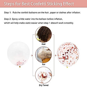 40th Birthday Decorations for Women, Rose Gold 40 Birthday Party Decoration for Her, 40th Happy Birthday Banner Kits Rosegold Balloons Decoration for Women 40th Birthday Party Supplies