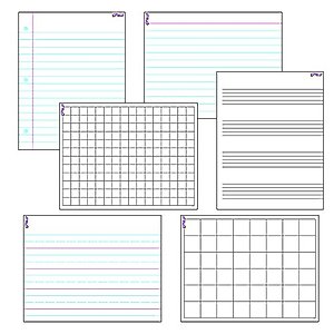 TREND enterprises, Inc. Papers & Grids Wipe-Off Charts Combo Pack