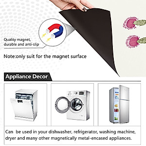 JUMBEAR Herb Flower Dishwasher Magnet Cover, Reuseable Refrigerator Magnet Cover Decal Fridge Microwave Stickers Holiday Party Decor, 23 x 26 Inch