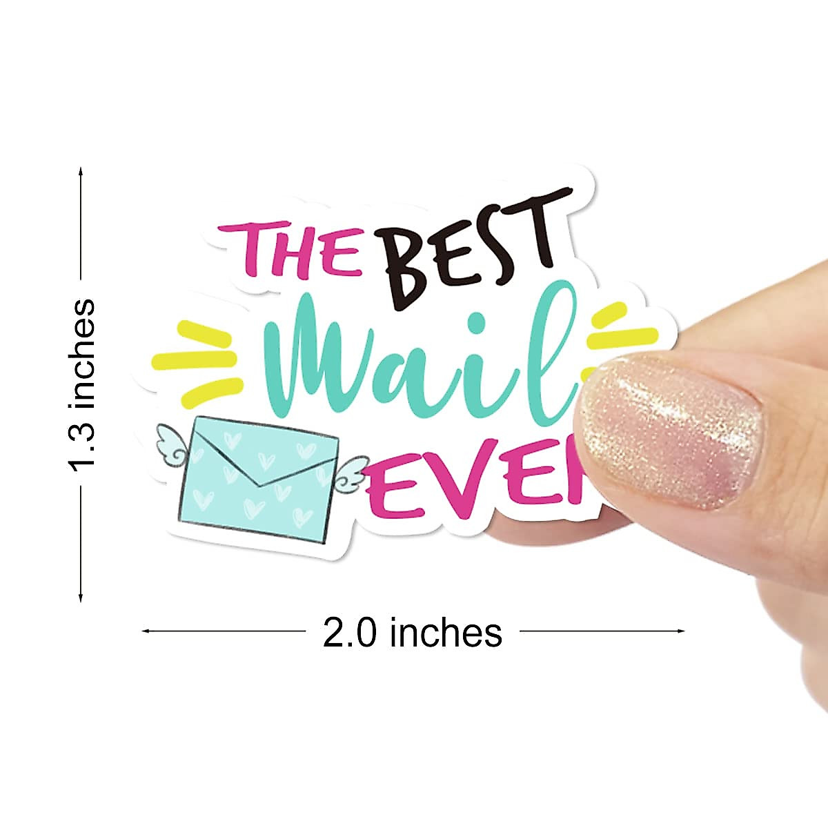 The Best Mail Ever Stickers,Thank You Stickers,Handmade Stickers,Small Shop Stickers,Envelopes Stickers for Small Business, Online Retailers,Handmade Goods,500 Labels Per Roll