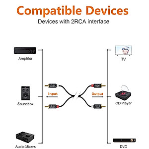 CableCreation RCA Cable, 2RCA Male to 2RCA Stereo Audio Subwoofer Cable Compatible with Speaker, AMP, Turntable, Receiver, Home Theater, Subwoofer, Double Shielded, 10 Feet/3M