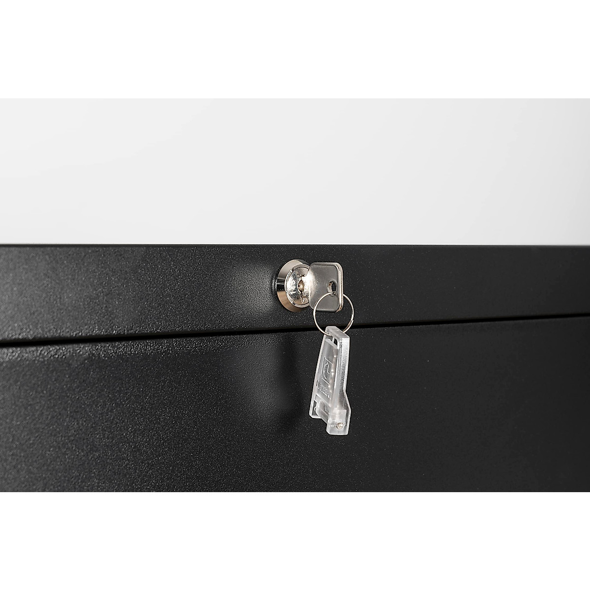 Lateral File Cabinet with Lock, 3 Drawer Lateral Filing Cabinet for Legal/Letter A4 Size, Locking Wide File Cabinet for Home Office, Metal Steel (Black, 3 Drawer)