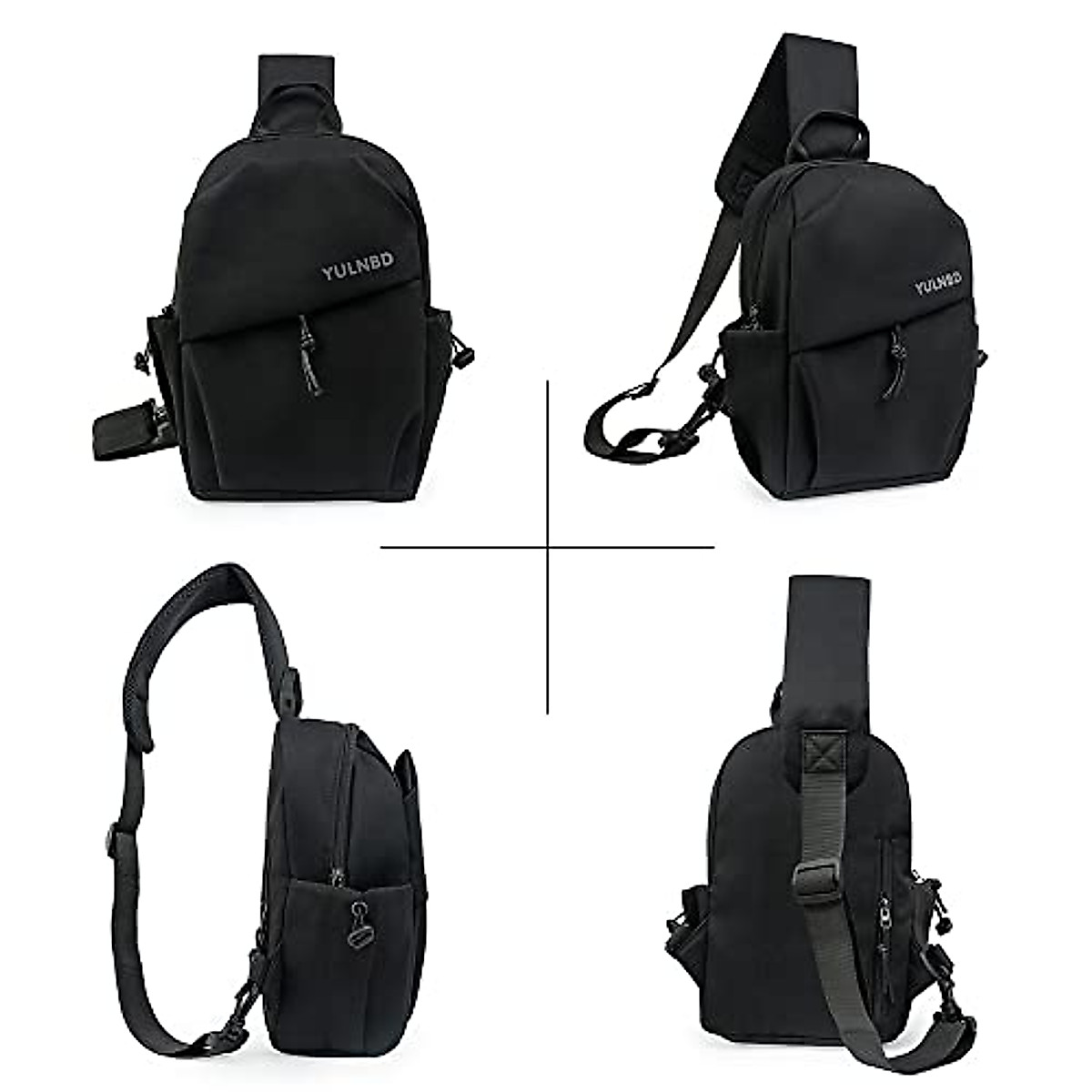 JBB Travel Walking Sports Crossbody Sling Bag Nylon Waterproof Chest Bag Backpack Shoulder Bag Men Women