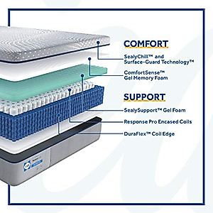 Sealy Posturepedic Hybrid Lacey Firm Feel Mattress and 9-Inch Foundation, King