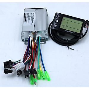 Bike Fender 36V 48V 60V 350W 18A Motor Controller E-Bike brushless Speed Controller and S866 LCD Display Mud Guards (Color : 60V 350W)