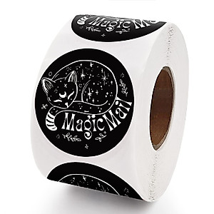 Calyders 500 PCS Cute Magic Mail Thank You Stickers,Funny Small Business Envelopes Stickers for Business Packages Bags, Online Retailers Small Shop Mail Envelopes Stickers…