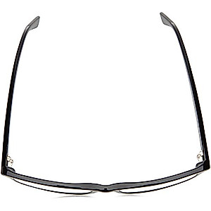 TOM FORD Men's TF 5408 001 Black Clear Rectangular Eyeglasses 56mm, Shiny Black, Shiny Rose Gold "T" Logo, 56/16/145