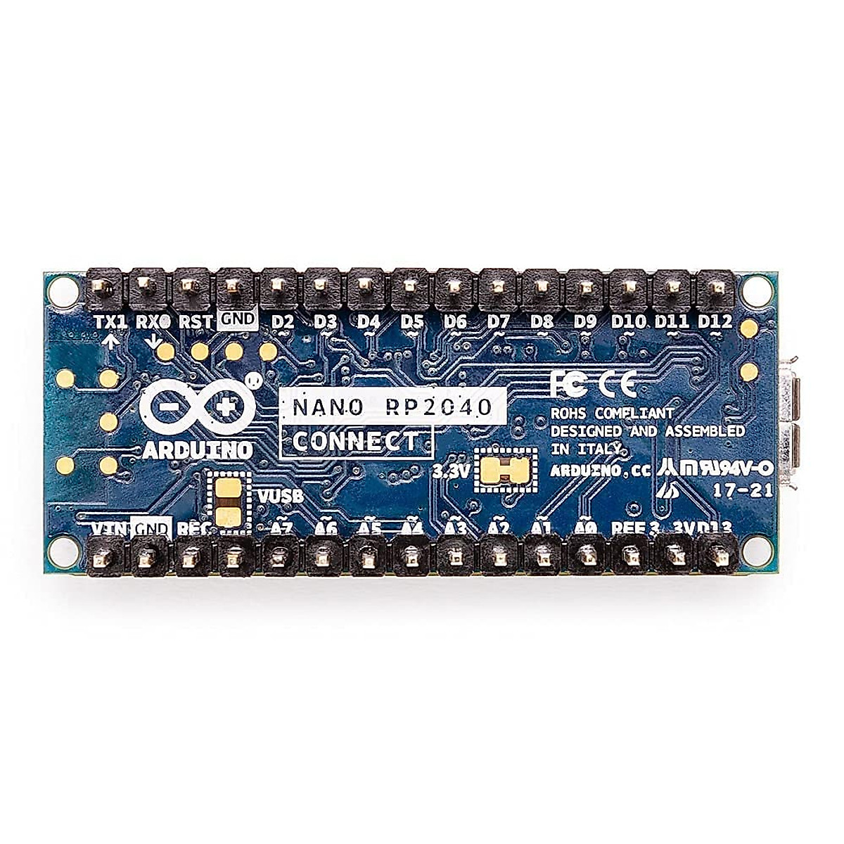 Arduino Nano RP2040 Connect with Headers