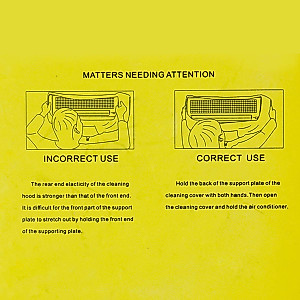 Forestchill Mini Split Air Conditioner Cleaning Cover Bag, Waterproof Dust Washing Clean Protector Bag for Large Sized Wall Mounted AC Units of 24000 to 36000 BTU