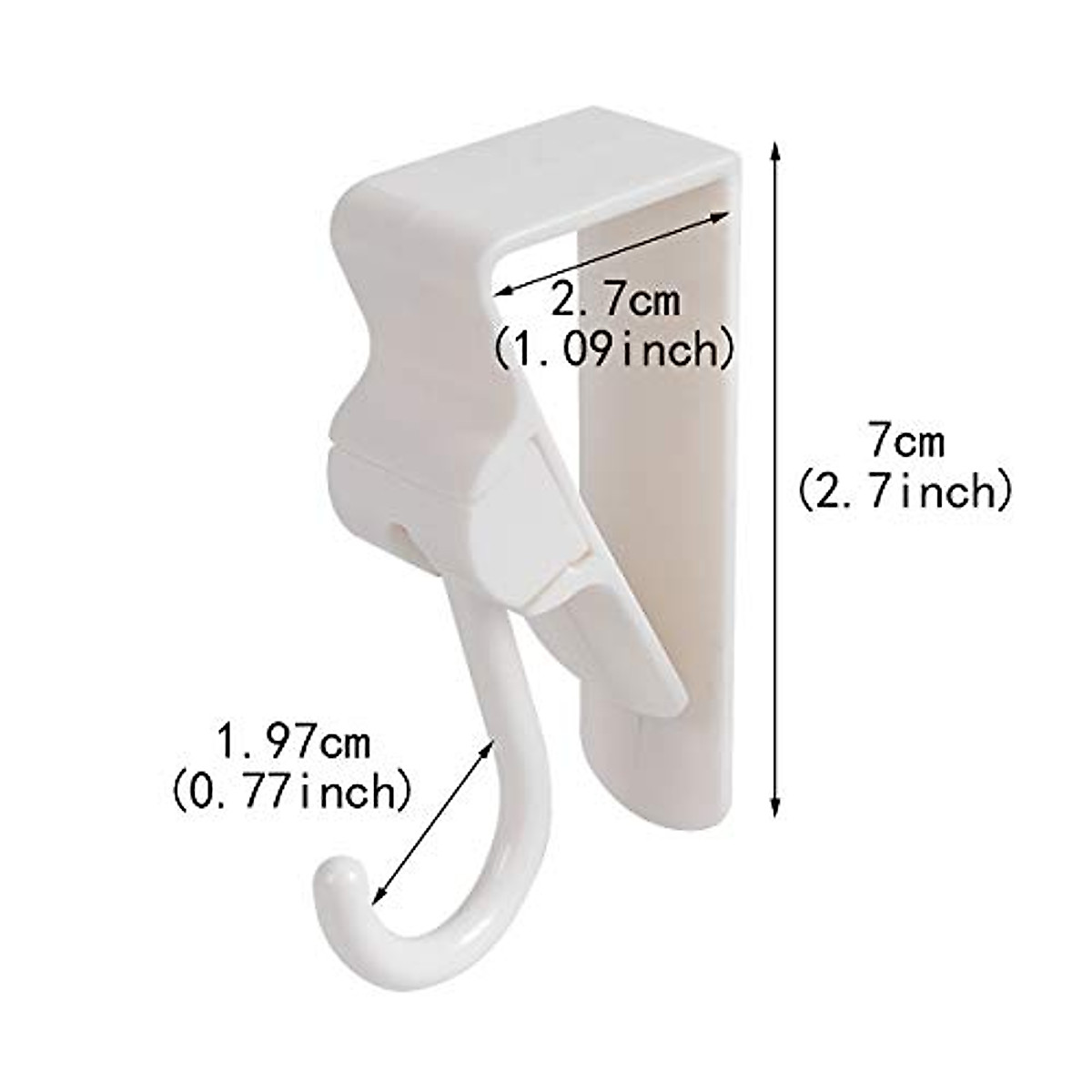 Saim Over The Door Hook Hanger for Bathroom Kitchen Bedroom Offices 6Pcs