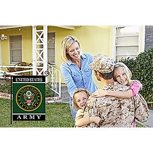 US Army Garden Flag Veterans House Sign U.S. Military Gifts Double Sided 12.5 x 18 Inch United States Army Yard Outdoor Decoration