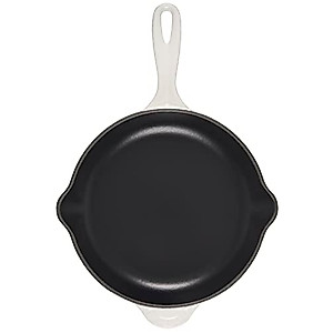 Le Creuset Classic Cast Iron Handle Skillet, 9", White