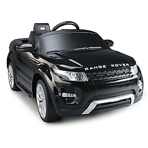 Americas Toys Compatible with Rastar Range Rover 12V Battery Powered Ride On Car with Remote Control - Kids Electric Car Includes Plastic Wheels, Headlight Function, MP3 Music and Horn Black