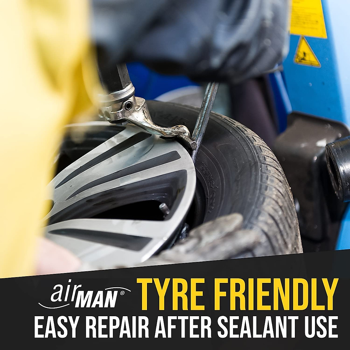 AIRMAN Tire Repair Sealant 450ml UNIBOTTLE - Tire Repair Sealant Can Be Used with Any Compressor