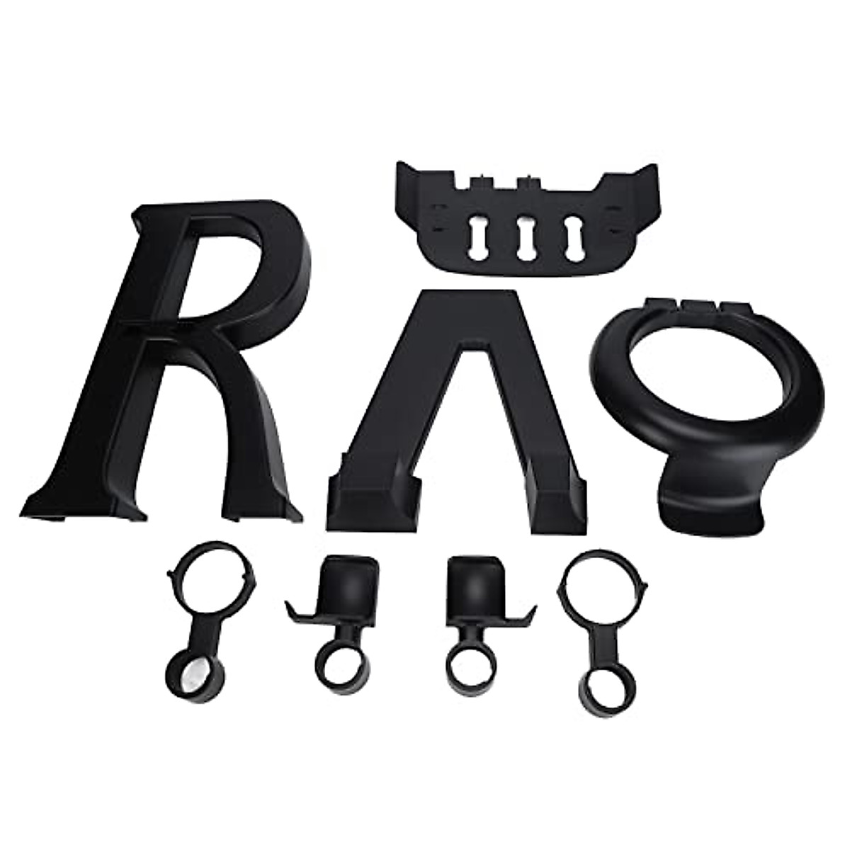 VR Stand, Easy to Install VR Headset Stand and Controller Holder Lens Friendly Compatible with a Stable Base for Rift S for Quest 2 for Vive(Black)