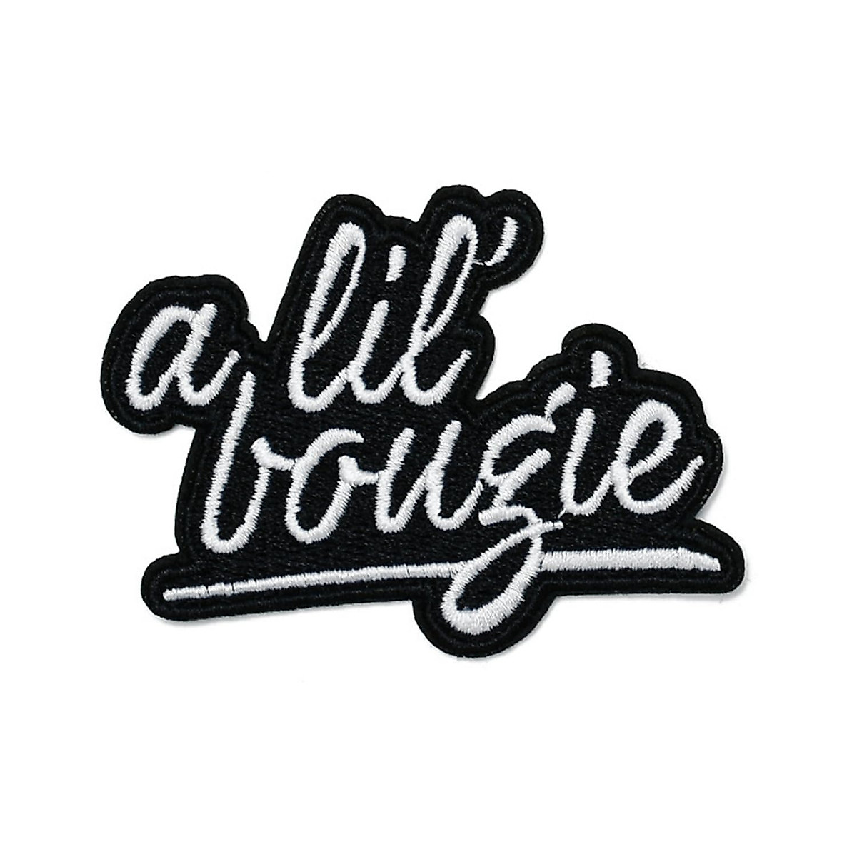 A Lil' Bougie Sew on or Iron on Embroidery Patch(1 pcs).