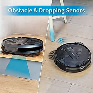 AIRROBO Robot Vacuum Cleaner with 2800Pa Suction Power, App Control, 120 Mins Runtime, Self-Charging Robotic Vacuum Cleaner for Low Carpet, Pet Hair, Hard Floors, P20