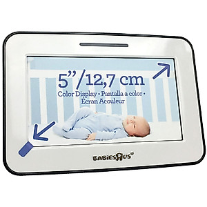 Babies R Us 5 Inch Video Baby Monitor with Night Vision, Color, Flat Screen, Video and Sound Baby Monitor