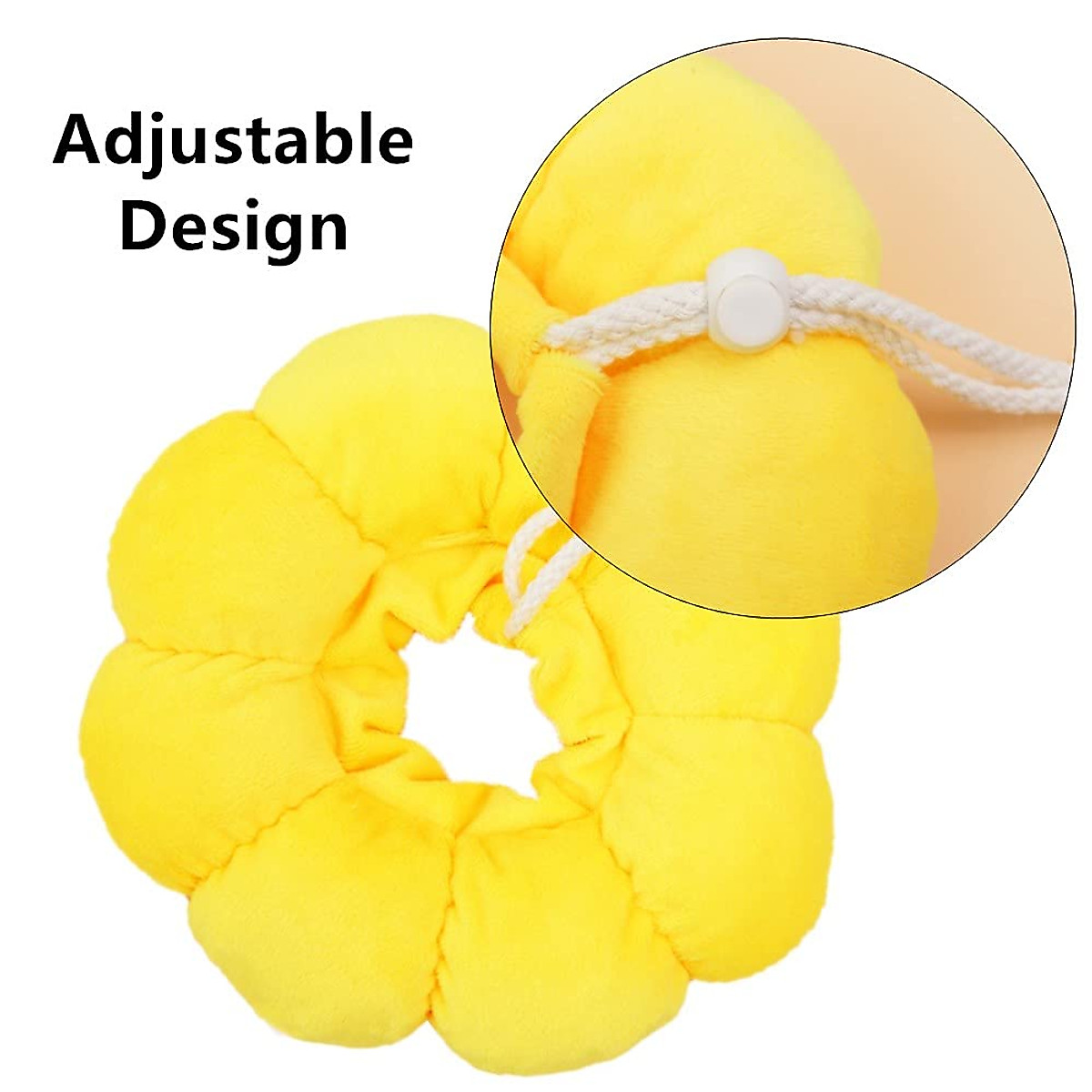 Adjustable Cat Recovery Collar Cat Elizabethan Collar Pet Cone Collar Cat Cone Collar for Anti-Bite Lick, Kittens and Puppies Wound Healing (S Sun Flower)