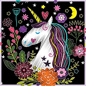 My Unicorn Paradise 4-in-1 DIY Mega Kit for Kids (10 Arts and Crafts Projects: Sewing Kits for Doll and Keychain, Scratch Art, Diamond Art) Handcraft/Creative Art/DIY Craft