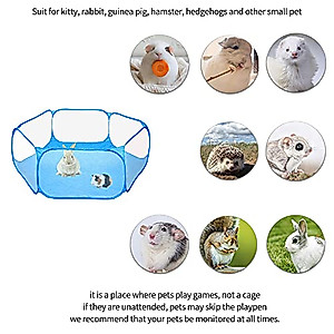 Amakunft 2 Pcs Large Guinea Pig Bed Mat, Rabbit Sleep Bed, 17.7x13.7x2 Inches, Small Animal Playpen for Bunny/Chinchilla/Hedgehog