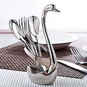 Amicc Stainless Steel Fork and Spoon Holder, Decoration Tableware Set