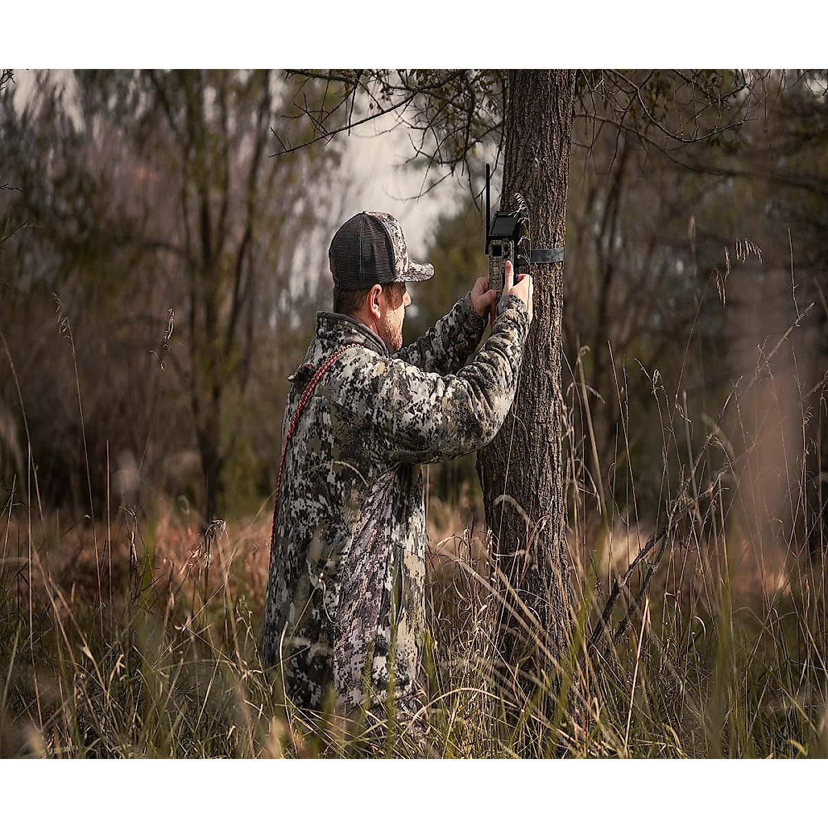 SPYPOINT Link-Micro-S-LTE-V Trail Camera Cellular Solar Panel 10MP Photos Night Vision 4 LED Infrared Flash 80'Detection Flash Range 0.4second Trigger Speed Game Cell Cam for Hunting-for USA only