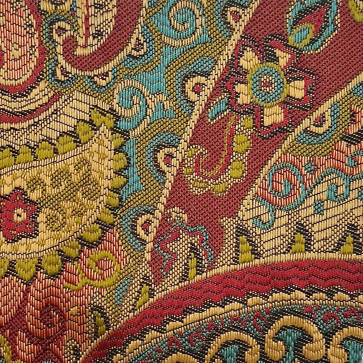 Paseo Road by HiEnd Accents | San Angelo Euro Sham, 27x27 inch, Teal, Paisley Pattern, Western Rustic Traditional Farmhouse Style Luxury Bedding