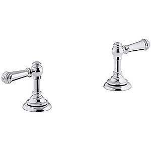 KOHLER K-98068-4-CP Artifacts Bathroom sink lever handles, Less Spout, Polished Chrome