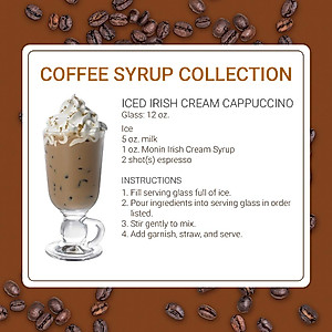 Monin - Gourmet Flavorings Premium Coffee Collection, Great for Coffee, Tea, and Lattes, Non-GMO, Gluten-Free (Caramel, Amaretto, French Hazelnut, Irish Cream, Vanilla) | 50 ml Per Bottle